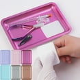 Multipurpose Stainless Steel Tray for Nails Care and Brushes Elegant ...
