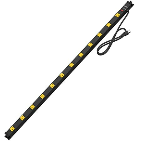 ZESEN 12-Outlet Power Strips Heavy Duty Surge Protector Workshop Metal ...