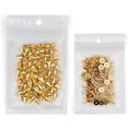 100 Sets 9.5MM Gold Spikes and Studs Metal Bullet Cone Spikes Screw ...