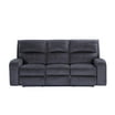 Spivey Collection Classically Cool Dark Gray Leather Sofa - Walmart.com