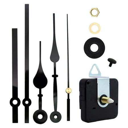 Large Wall Clock Movement Hands Set with 2 Sets of Hands Metal Pointer ...