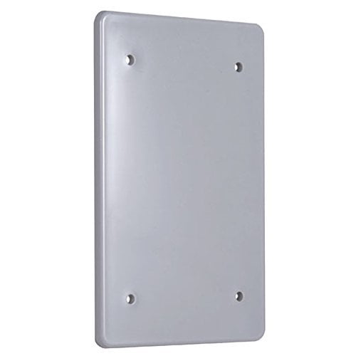 Hubbell-Bell PBC100GY Weatherproof Nonmetallic Device Cover, Blank, 1 ...