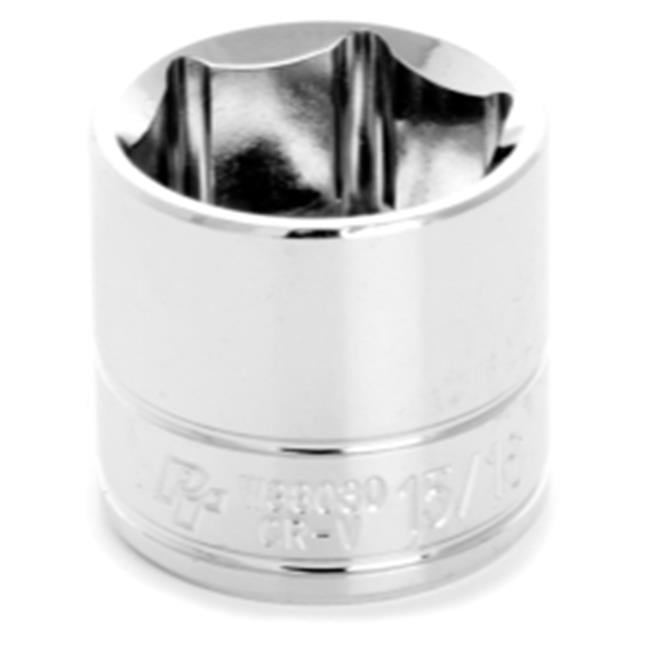 6 Point Shallow Chrome Socket, 0.37 in. - Walmart.com - Walmart.com