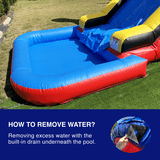 JumpOrange Inflatable Ninja Bouncer with Water Slide and Blower for ...