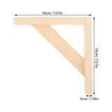 Triangle Wood Shelf Bracket Wooden Floating Shelf Support Bracket Wall ...
