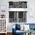 Black White Kitchen Curtains, Kitchen Curtains and Valances Set of 3 ...