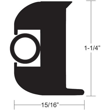 Taco Metals Boat Rub Rail | Ranger 60 Foot Black Rigid PVC 2 Inch ...