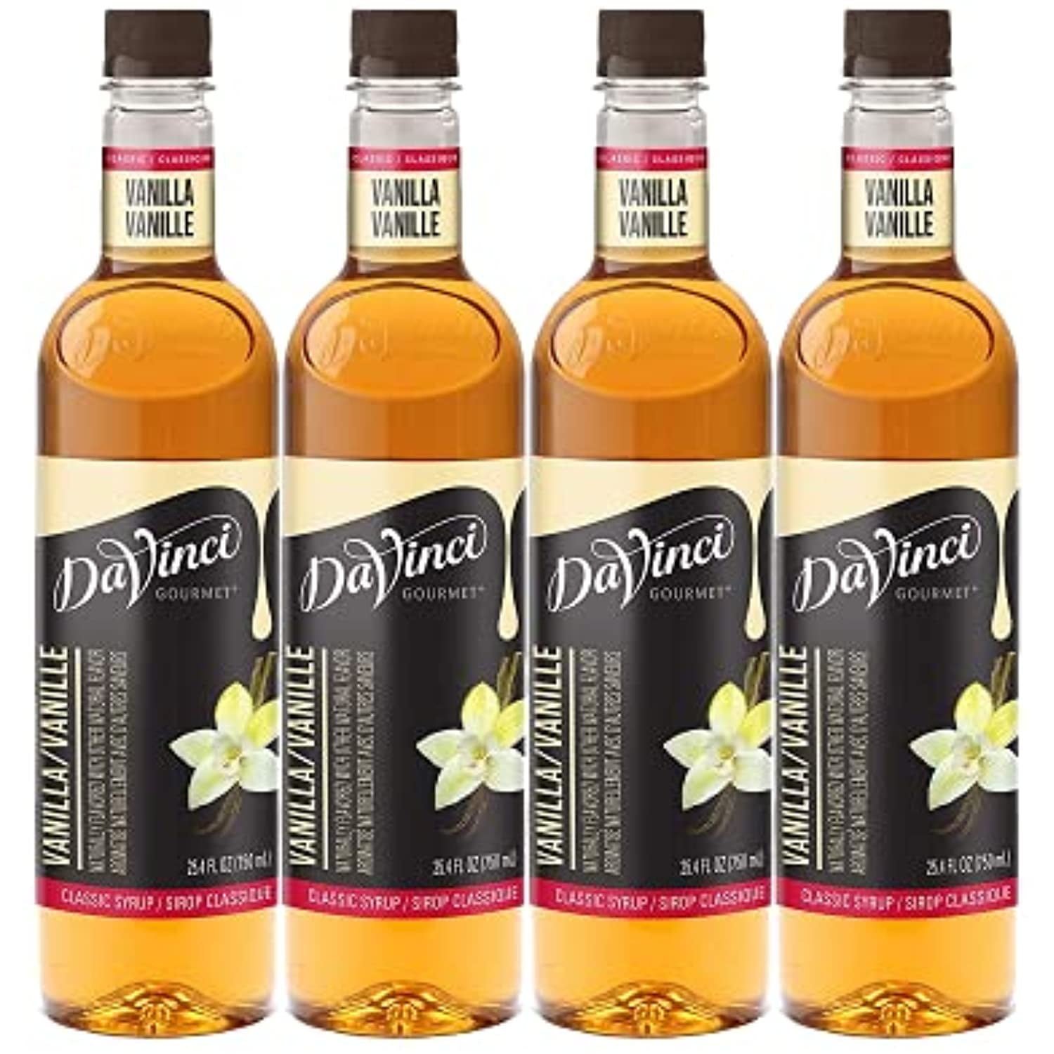 Davinci Gourmet Classic Vanilla Syrup, 25.4 Ounce (Pack Of 4) - Walmart.com