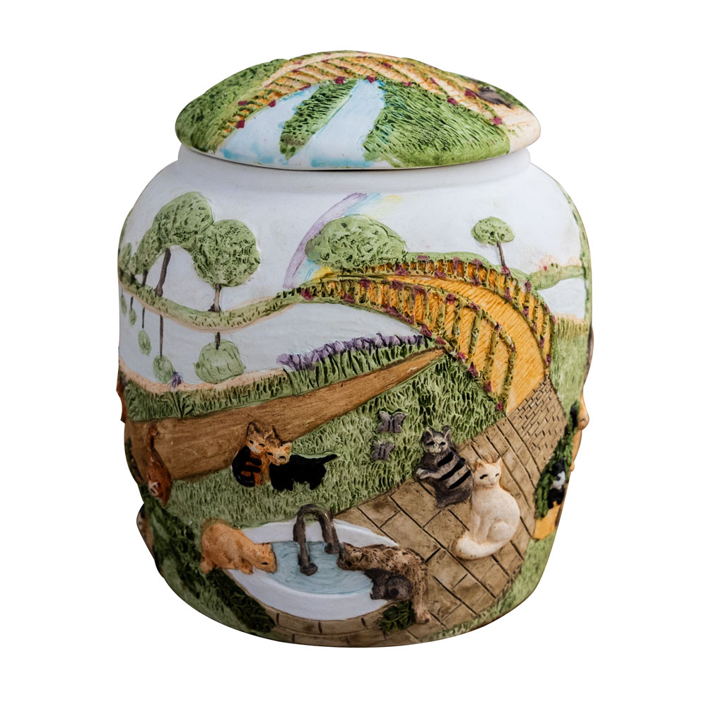 Perfect Memorials Cat Rainbow Bridge III Pet Cremation Urn - Walmart.com