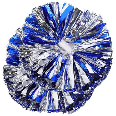 Chassé Metallic Cheerleading Poms - Shiny Metallic Cheer Pom with Baton ...