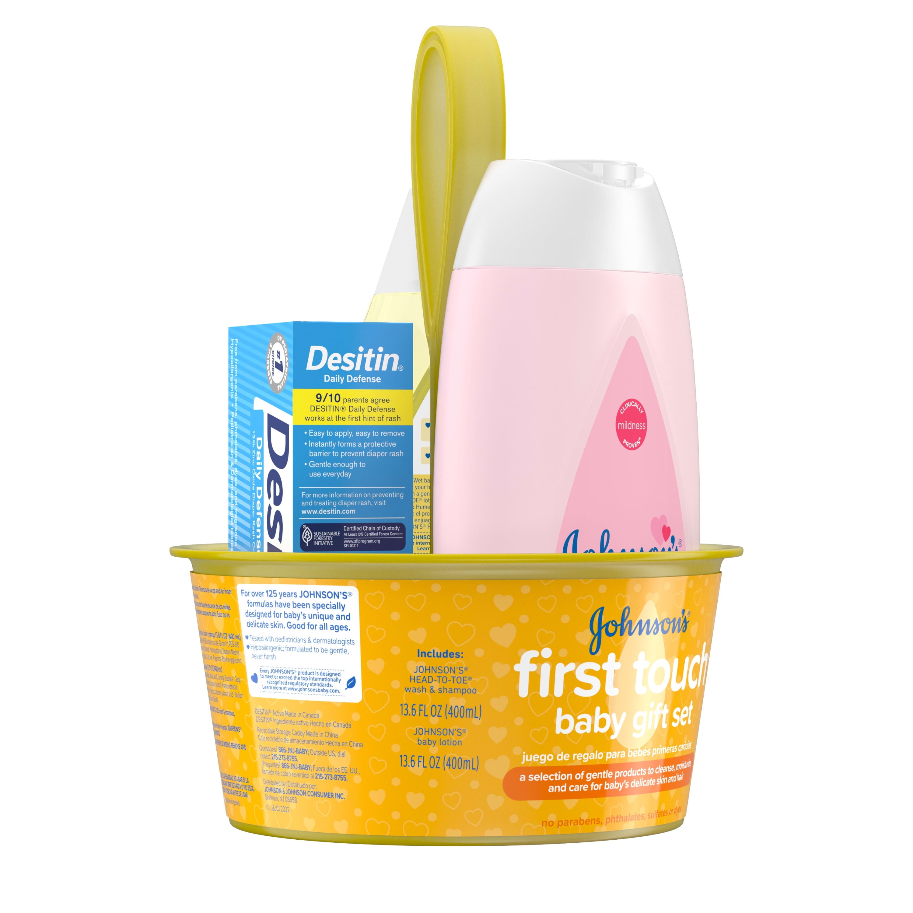 Buy Johnson's First Touch Gift Set, Baby Bath & Skin Products, 4 items ...