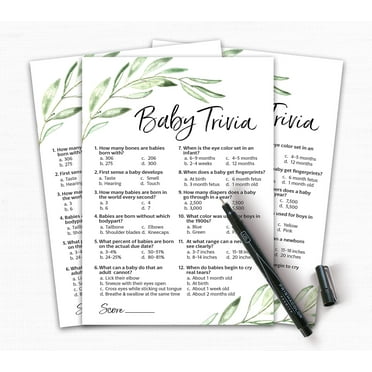 GREENERY Emoticons Baby Shower Game — Pack of 25 — Pictionary Children ...