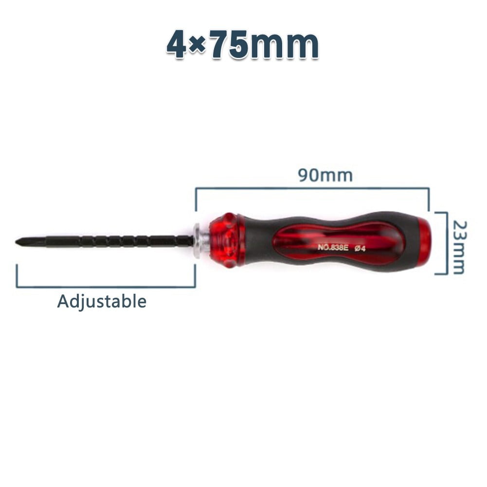 Double Head Screwdriver Magnetic Retractable Removable Ratchet ...