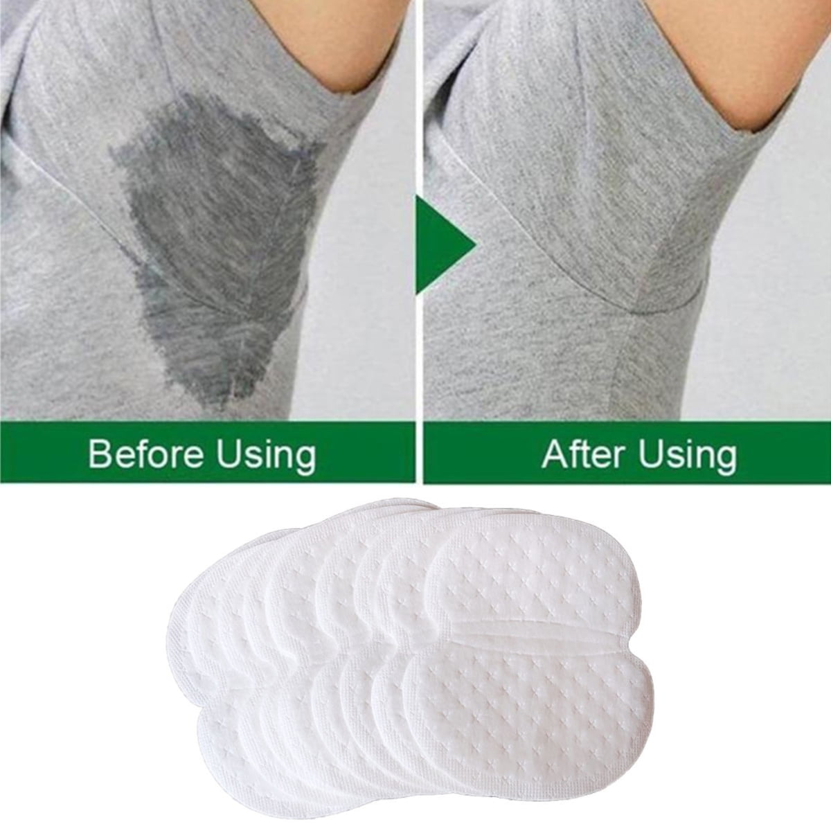 Underarm Sweat Pads - 100 Disposable Absorbent Armpit Underarm Shields ...