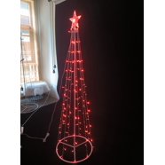 LED Metal Decorative Tree with Top Star - Warm White - Walmart.com