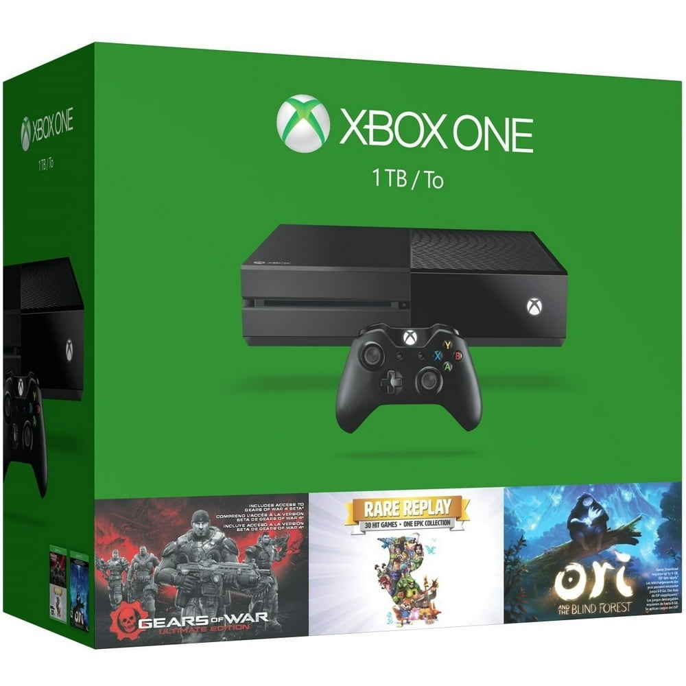 Xbox One 1TB Console - 3 Games Bundle (Gears of War: Ultimate Edition ...