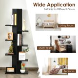 Topbuy Modern Multi-Layer Bookshelf, Floor Standing Bookcase, Anti-Fall ...