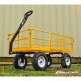 "Gorilla Ground Work Wagon Steel Utility Cart for Garden, Lawn, Yard ...