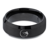 Tungsten Marlin Marlins Sea Animal Creature Fish Band Ring 8mm Men ...