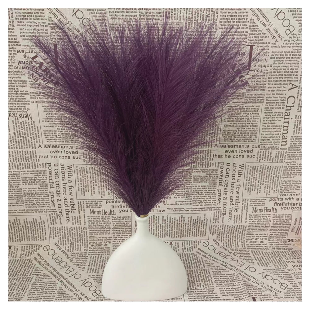 Pampas Grass Decor Artificial Silk Cloth Fake Plants Fluffy Reed Grass ...