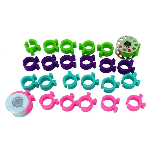 24 Piece Bobbin Holder Set for Sewing Machines - Bobbin Clamps for ...
