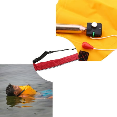 Fdit 5 Colors Inflatable Life Jacket Waist Belt Flotation Device With ...
