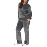 Women's Plus Size Velour 2 Piece Set - Walmart.com