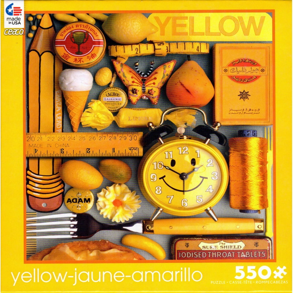 Ceaco Color Study Yellow Puzzle, 550 Piece - Walmart.com - Walmart.com