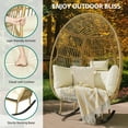 Dextrus Cozy Rocking Egg Chair for Small Balcony or Garden, Unique ...