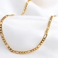 10K Real Solid Yellow Gold Figaro Chain 4mm Necklace High Polished 20 ...