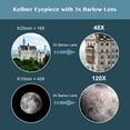 400mm Astronomical Telescope 70mm FMC Lens with Mobile Holder Backpack ...
