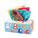 Gqtwoy Soft Stuffed Sensory Tissue Box for Kids with Teether, High ...