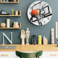 Basketball Sport Shooting PVC Wall Clock Modern Design Living Room ...