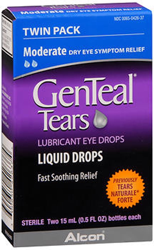 GenTeal Tears Moderate Eye Drops, 0.5 fl oz, 2 Pack - Walmart.com ...