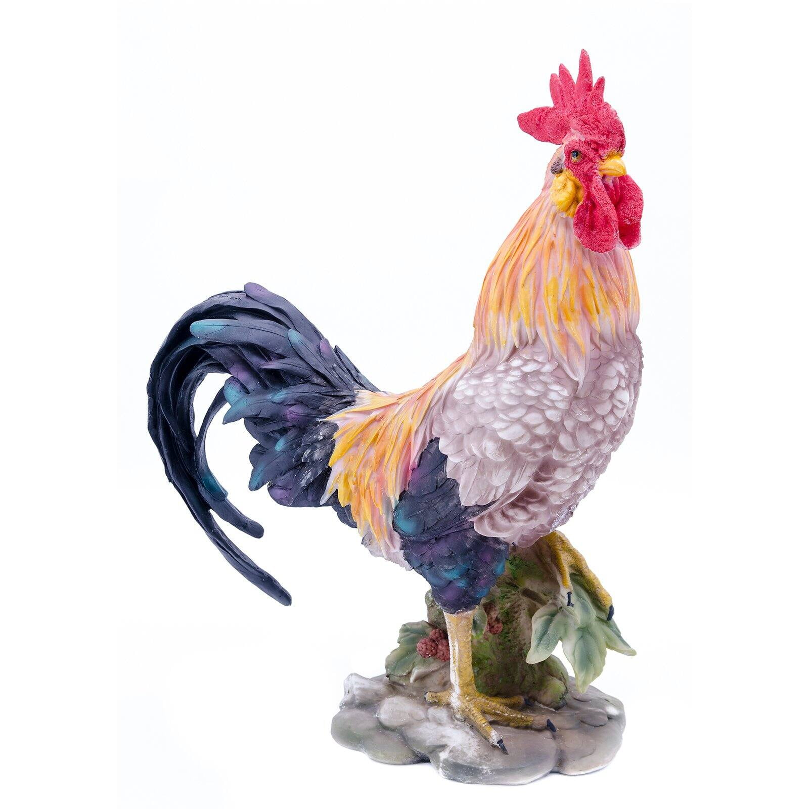 COLOURED ROOSTER STATUE - Walmart.com