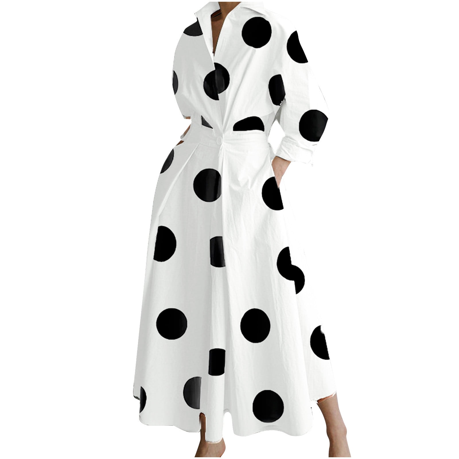 Click here for Lovzfmll Womens Casual Turn-Down Collar Long Sleev... prices