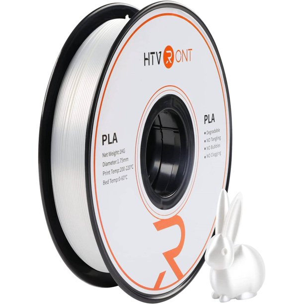 HTVRONT PLA 3D Printer Filament - Silk White/Black PLA Filament 1.75mm ...