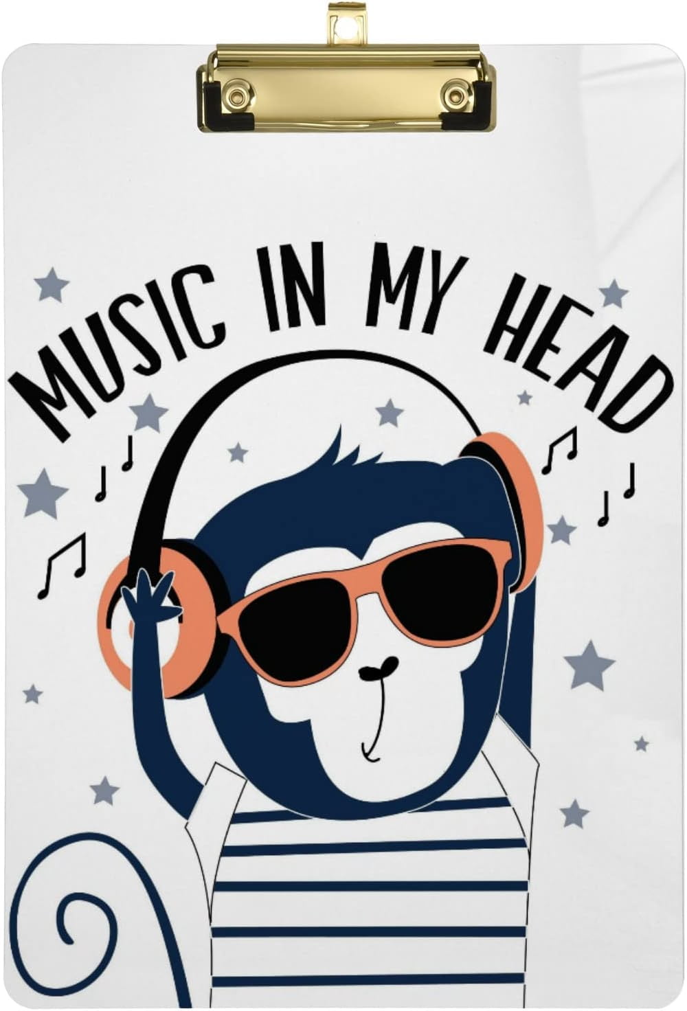 FMSHPON Music Monkey Clipboard Hardboard Wood Nursing Clip Board and ...