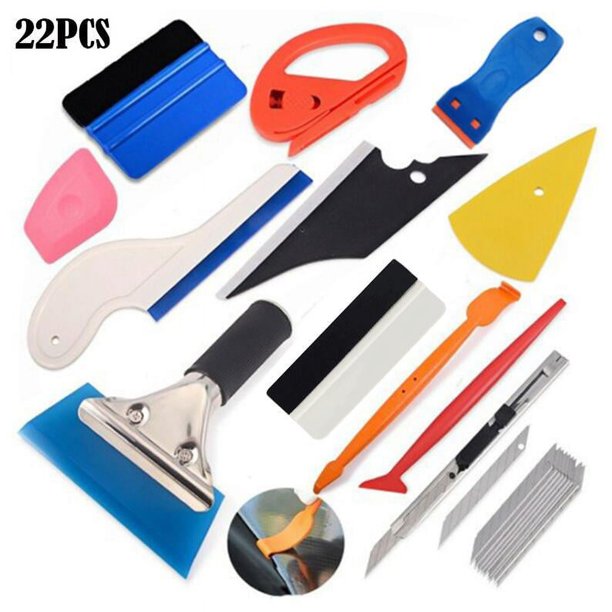 SHENMO 22 Piece Car Decal Squeegee Tool Kit, Wallpaper Smoothing Tool ...