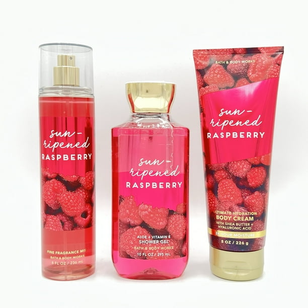 Bath And Body Works Sun Ripened Raspberry 8oz Fine Fragrance Mist 10oz