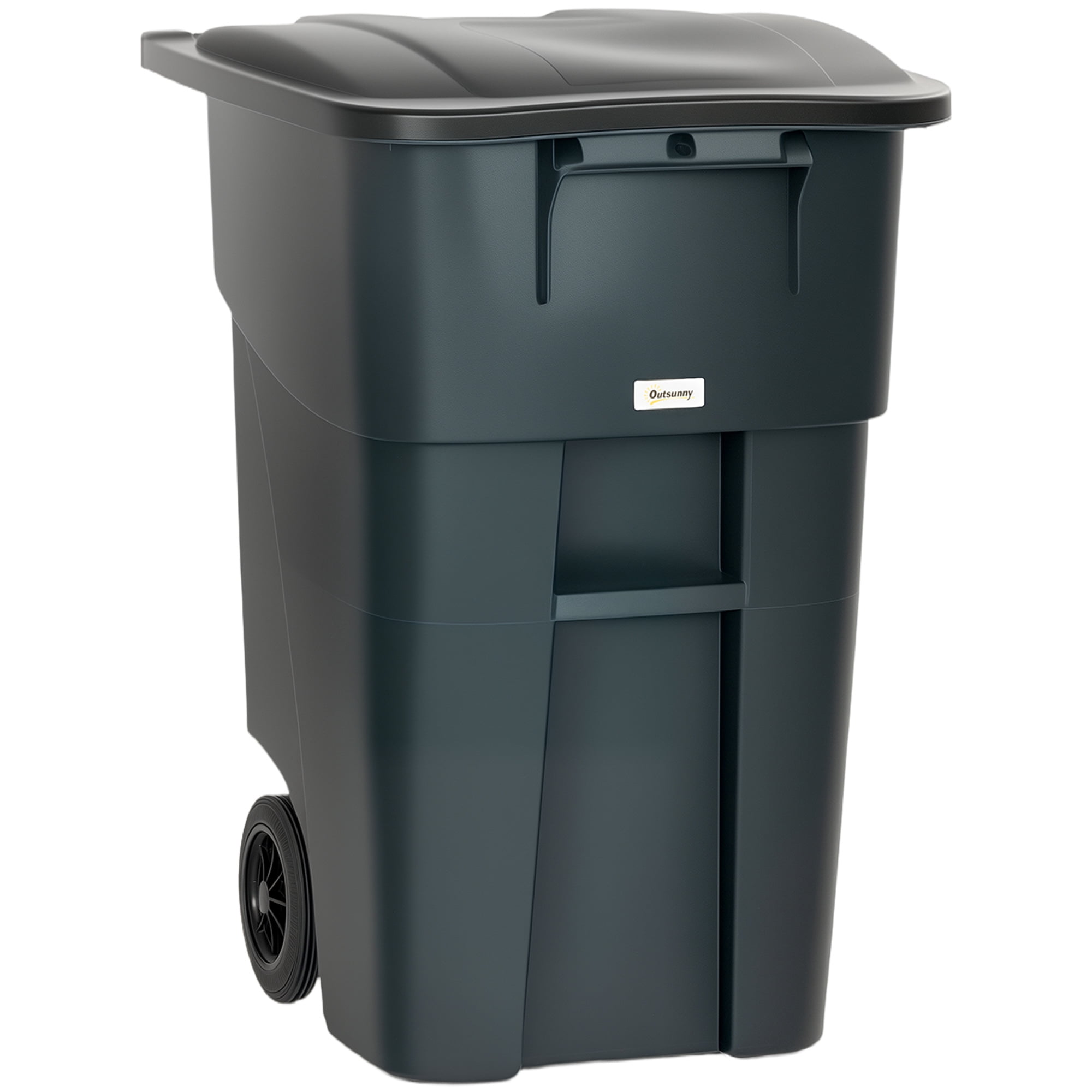 Click here for Outsunny 53 Gal Large Outdoor Garbage Bin With Lid... prices
