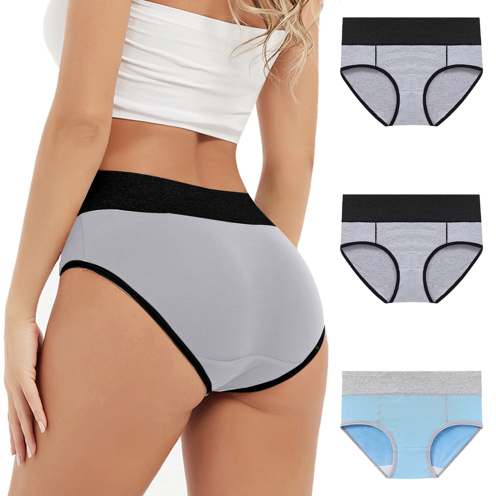 Click here for Egnmcr Womens Cotton Underwear  High Waist Breatha... prices
