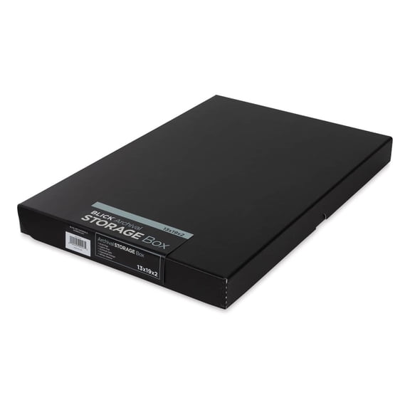 Blick Archival Storage Box - 18" x 24" x 2", Black - Walmart.com
