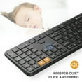 ProtoArc K100 2.4G Wireless Keyboard, Ultra-Thin, Rechargeable, Backlit ...