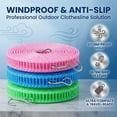 Anti-Slip Portable Clothesline, portable clothesline outdoor，16.4ft ...