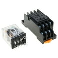 12V 10Amp Intermediate Relays with 8 Pin Socketed Base Coils Power ...