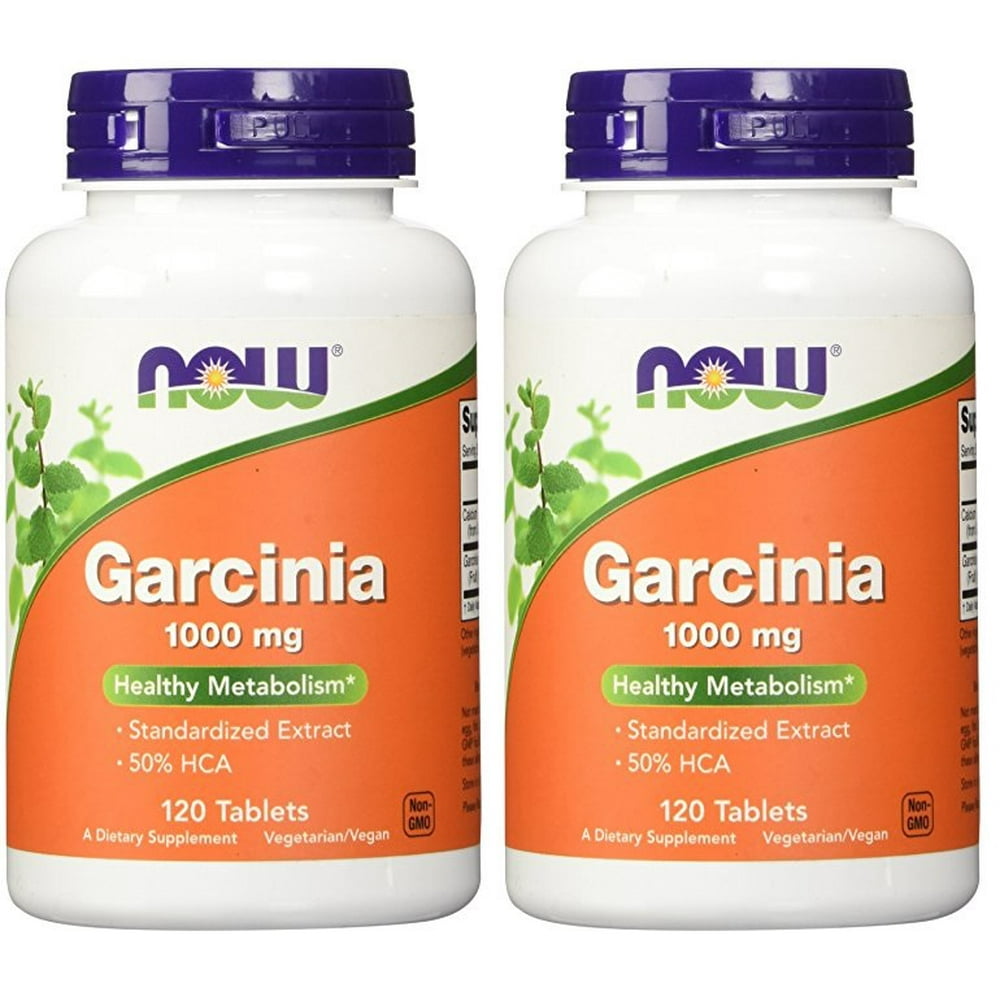 Now Foods - Garcinia 1000 mg 120 Tablets (Pack of 2) - Walmart.com ...