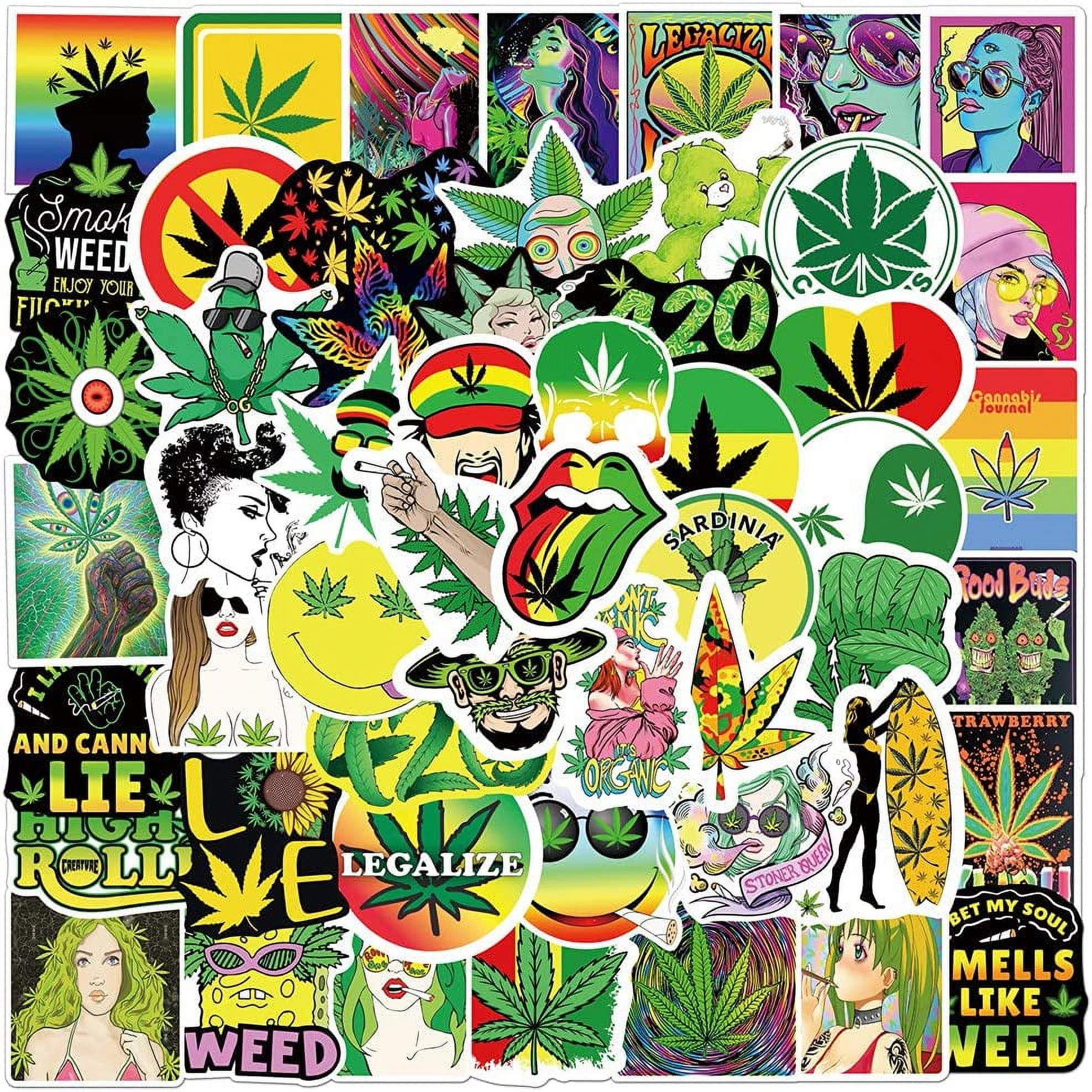 Click here for Hshdldf Colorful Random Weed Stickers  100 Pcs Fun... prices