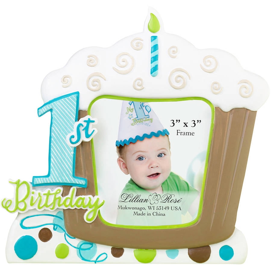 Lillian Rose 1st Birthday Frame, Blue - Walmart.com