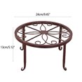 Hariumiu Garden Iron Flower Pot Rack Single Layer 9.45" Wide, Practical ...